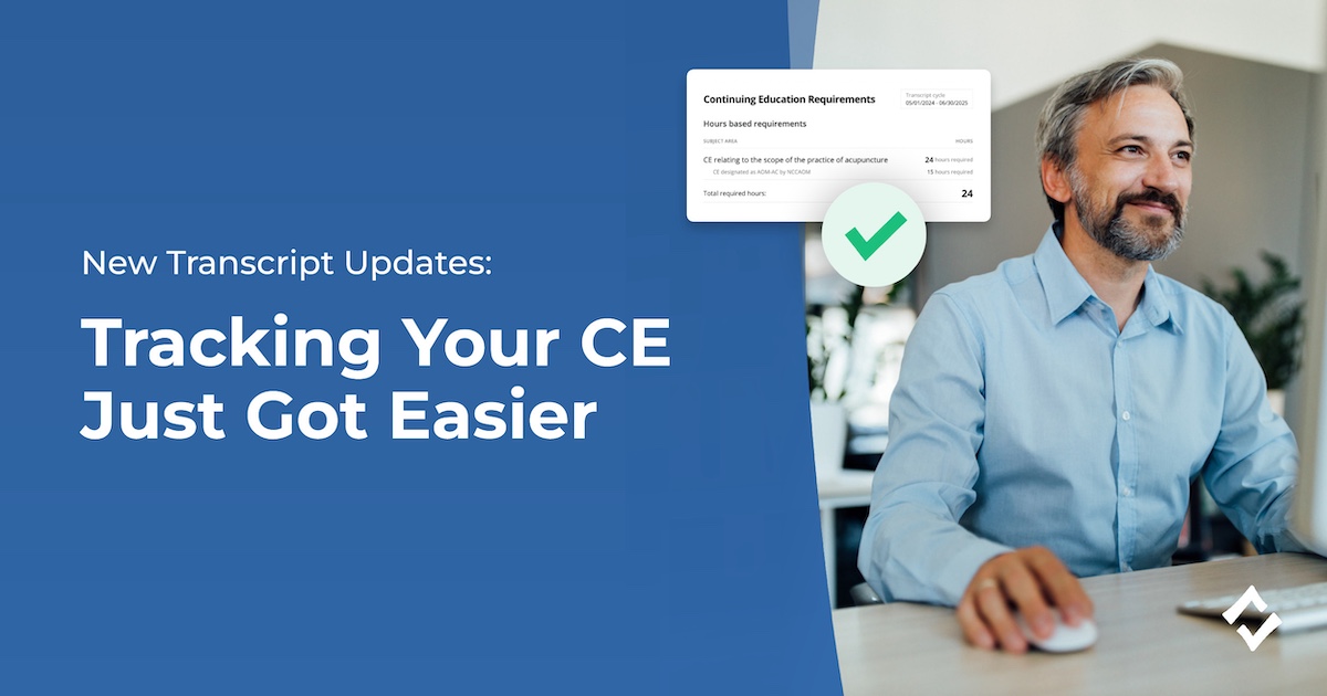 Continuing Education Tracking Just Got Easier